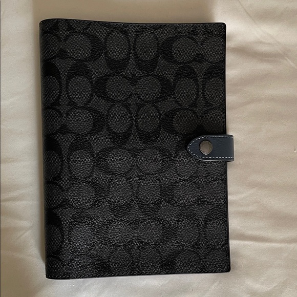 Coach | Other | Coach Black Signature Notebook Cover | Poshmark